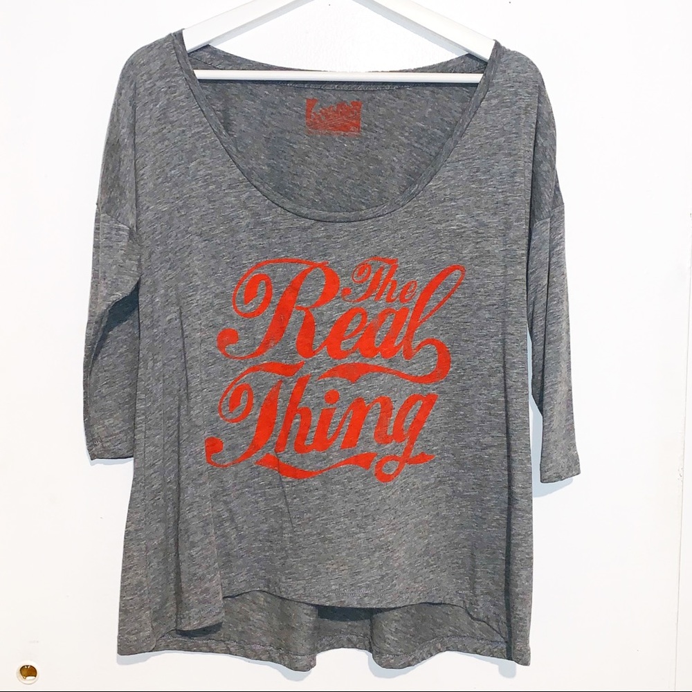 Oversized Local Celebrity “The Real Thing” Top - Gem